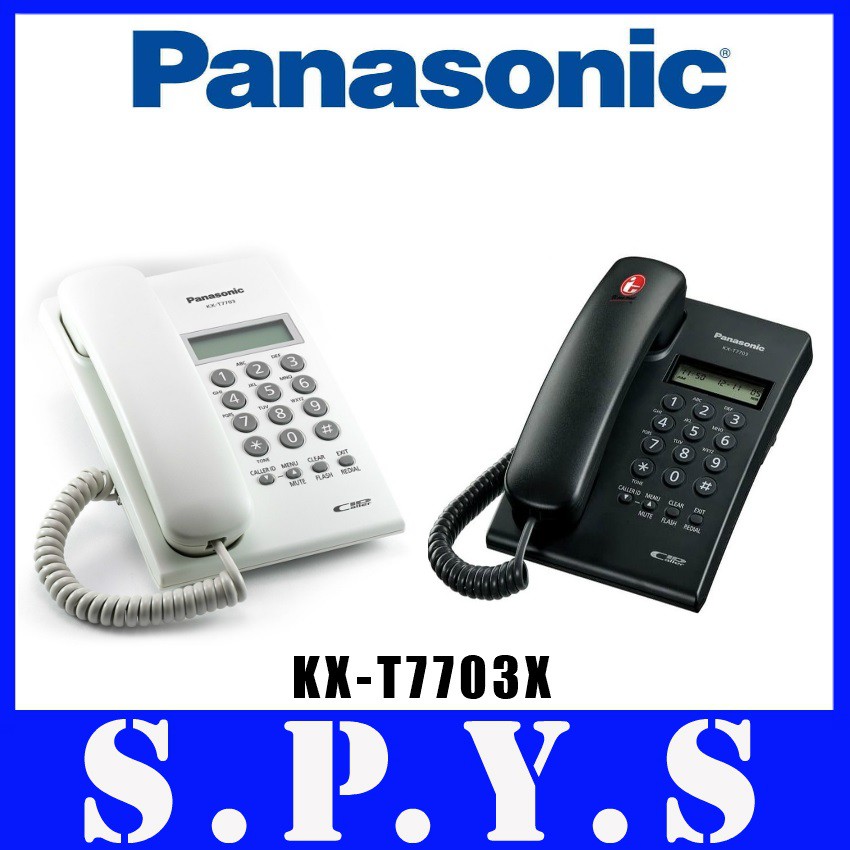 Panasonic KX-T7703X Telephone Corded. Also known as KX-T7703. LCD ...