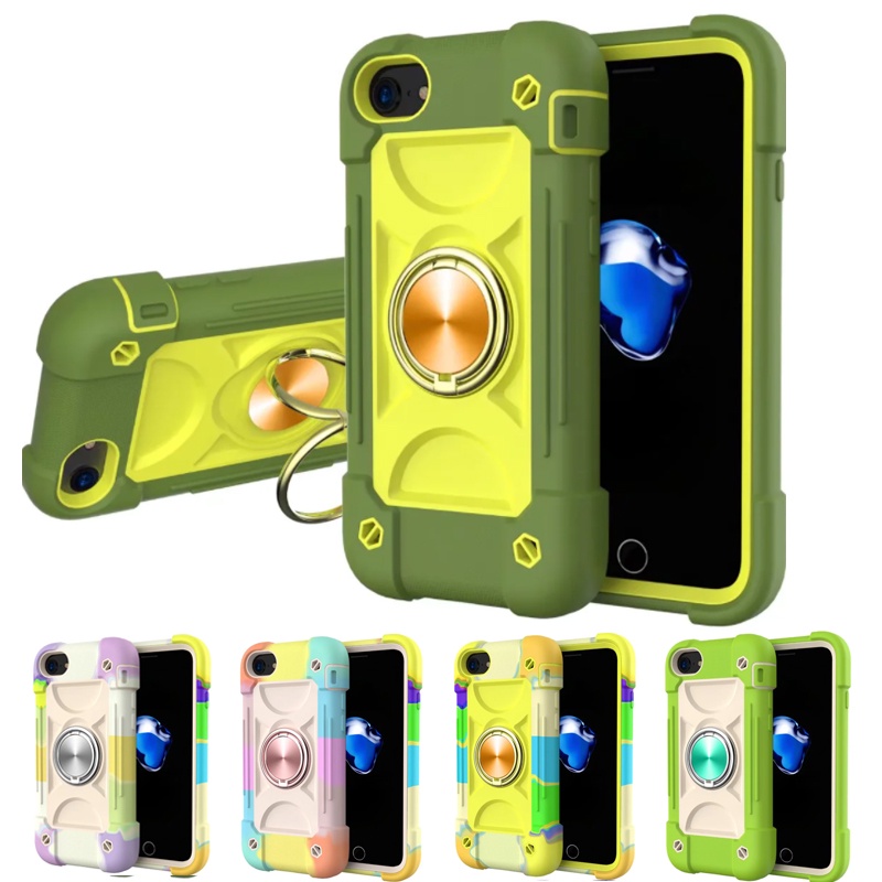 Armor Case iPhone 6 7 8 Plus SE 4.7 2020 2022 X XS XR Max Rainbow ...