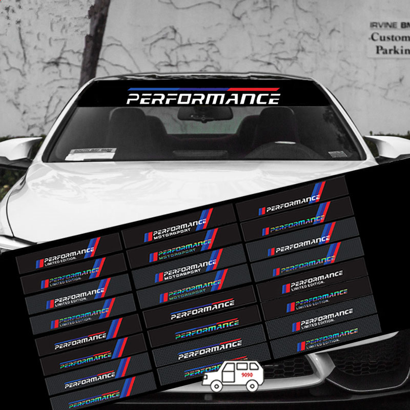 130x21cm Reflective Car Windshield Stickers Auto Front Rear Window ...