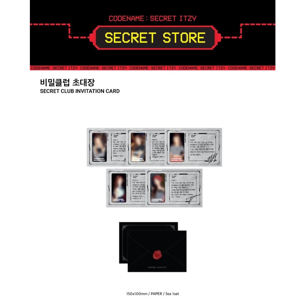 Itzy CSI Codename Secret Store: Invitation Card (Sealed & New) | Shopee ...