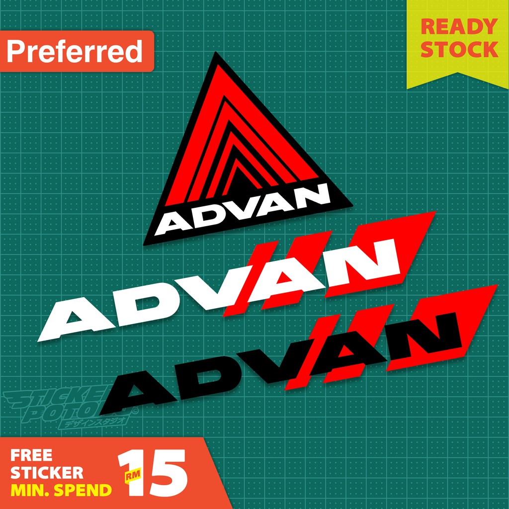 STICKER ADVAN (STICKER POTONG) | Shopee Singapore