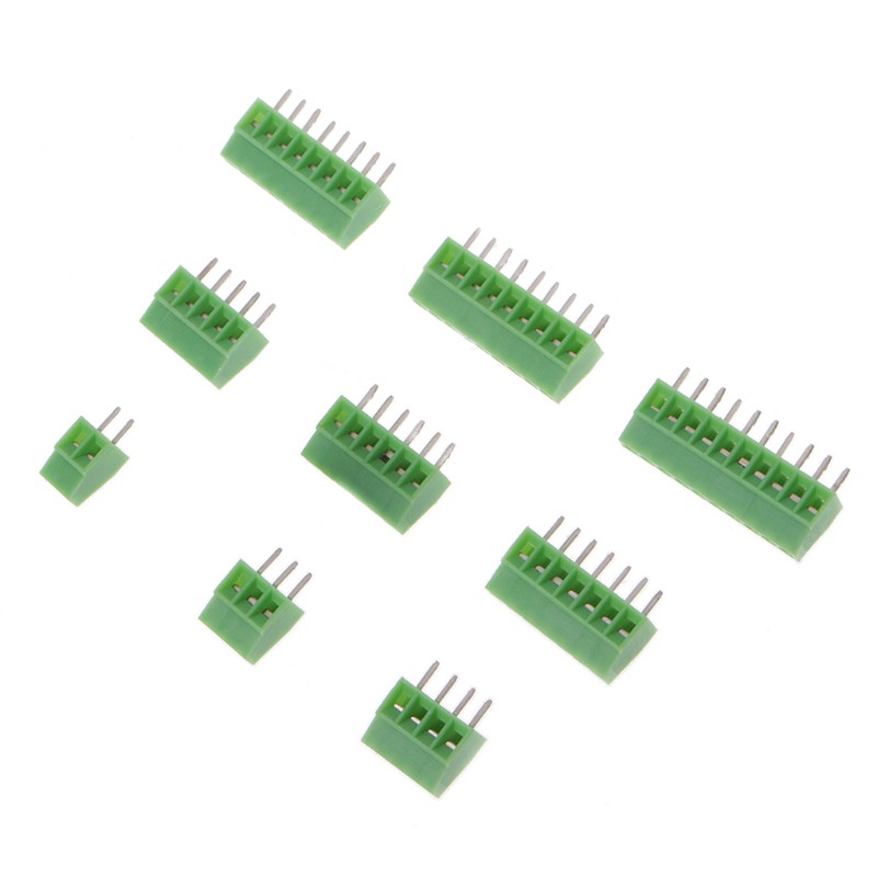 neva* 10 Pcs 2Pin-10Pin Screw PCB Mounted Terminal Blocks Connector 2 ...