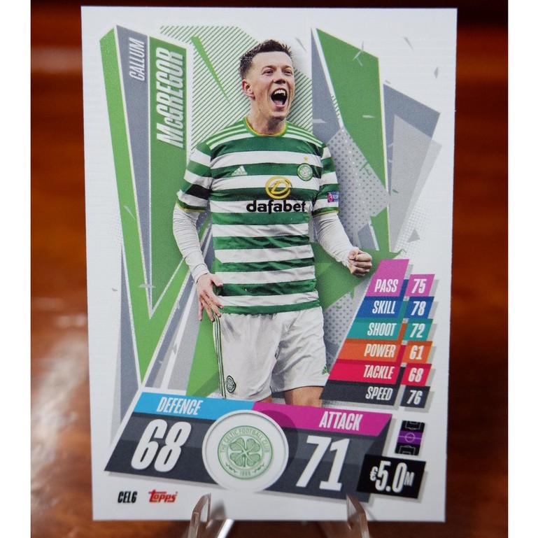 Card Cards Match Attax UEFA 2020/21 Base Set Glasgow Celtic Team ...