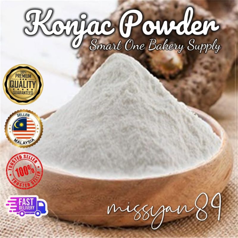 Pure Konjac Powder Halal Konnyaku Glucomannan Food Grade Keto Diet Gum ...