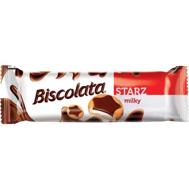 Biscolata Starz Milky Solen Turkey Milk Chocolate coated biscuit with ...