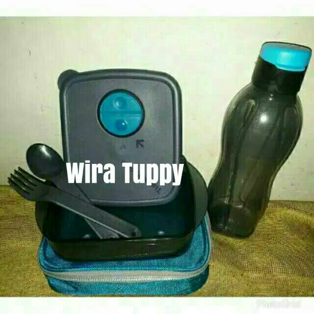 Tupperware XTREME MEAL BOX Package +ECO MAN BLACK | Shopee Singapore