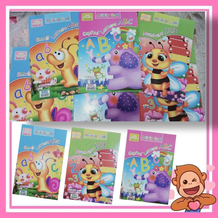 Buku Aktiviti Menulis ABC 123 prasekolah/tadika | Shopee Singapore