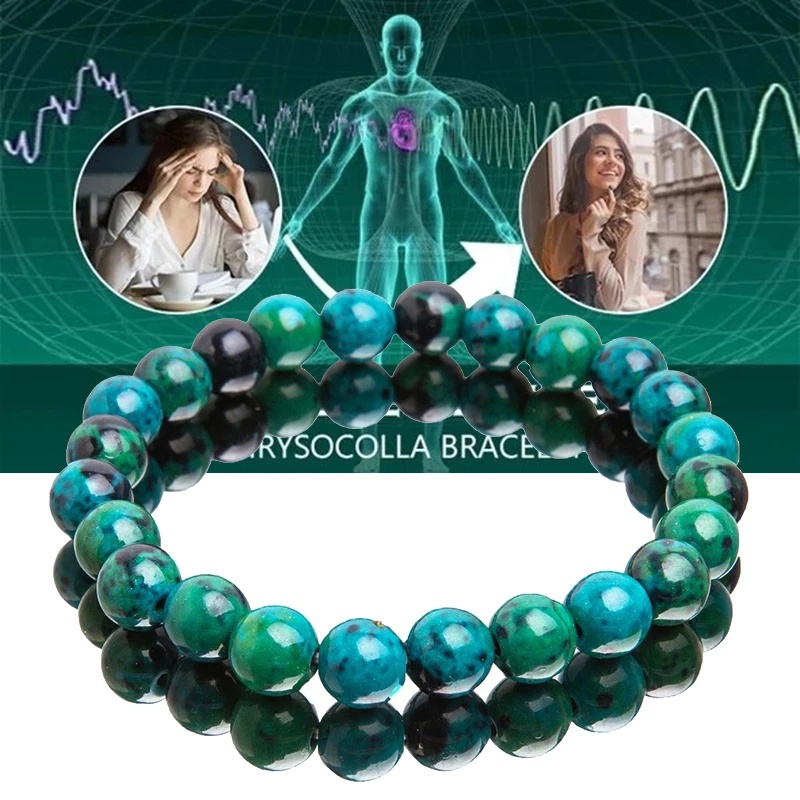 [Featured] Women & Men Natural Malachite Diabetes Relief Beads Bracelet ...