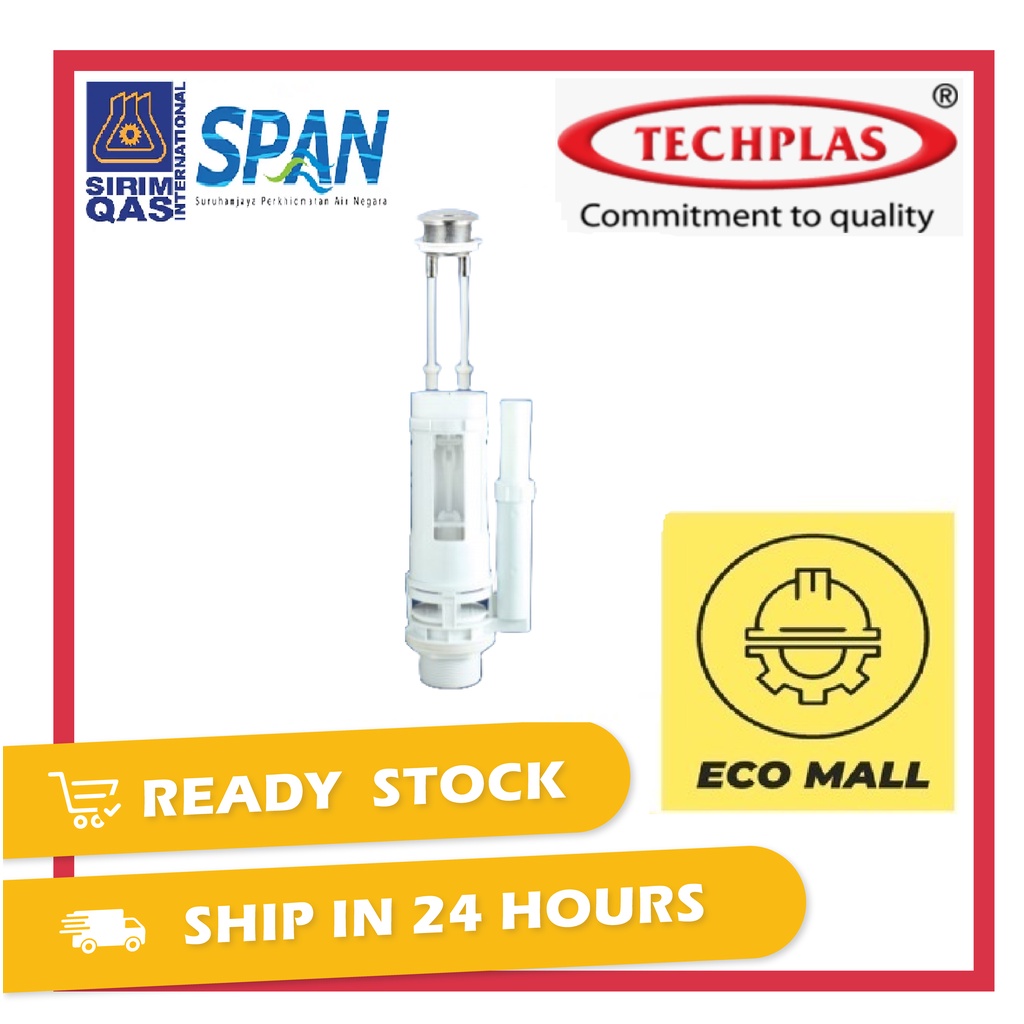TECHPLAS S200A 50MM / 40MM SINGLE FLUSH PUSH LIFT UP VALVE | Shopee Singapore