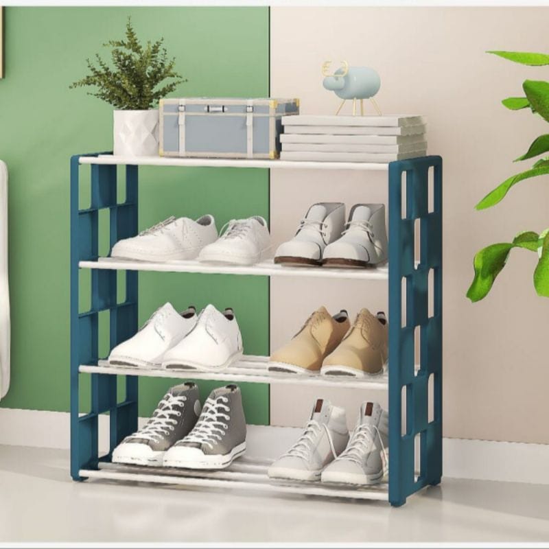 Newen NEWEN NEW 4-tier Shoe Rack RST 304frame Minimalist/Multipurpose ...