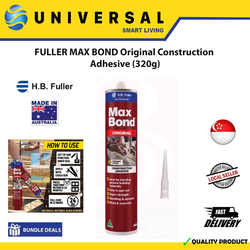 [SG SHOP SELLER] FULLER MAX BOND Original Construction Adhesive (320g ...