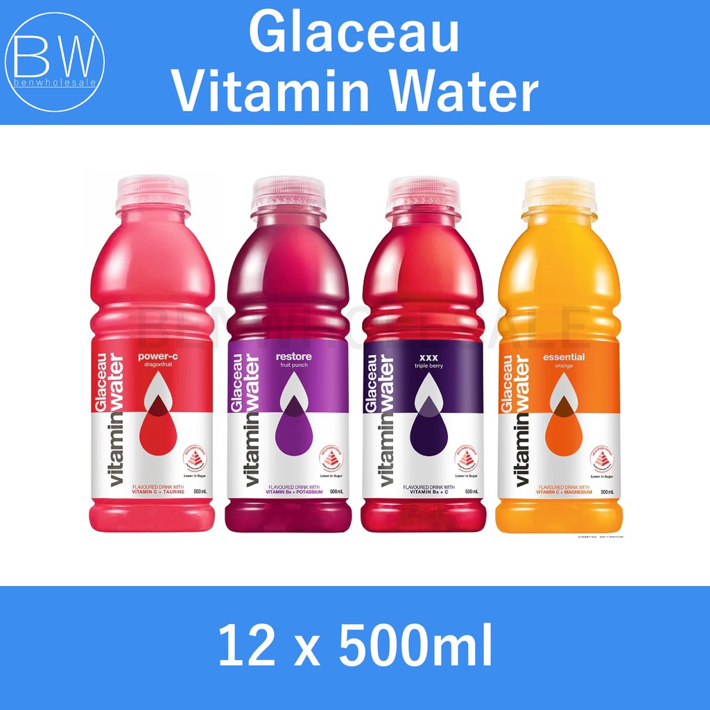 Glaceau Vitamin Water (12 x 500ml) | Shopee Singapore