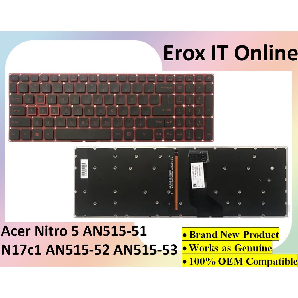 Acer Nitro 5 AN515 AN515-51 AN515-52 AN515-53 N17C1 N16C7 AN515-41-F6UH ...