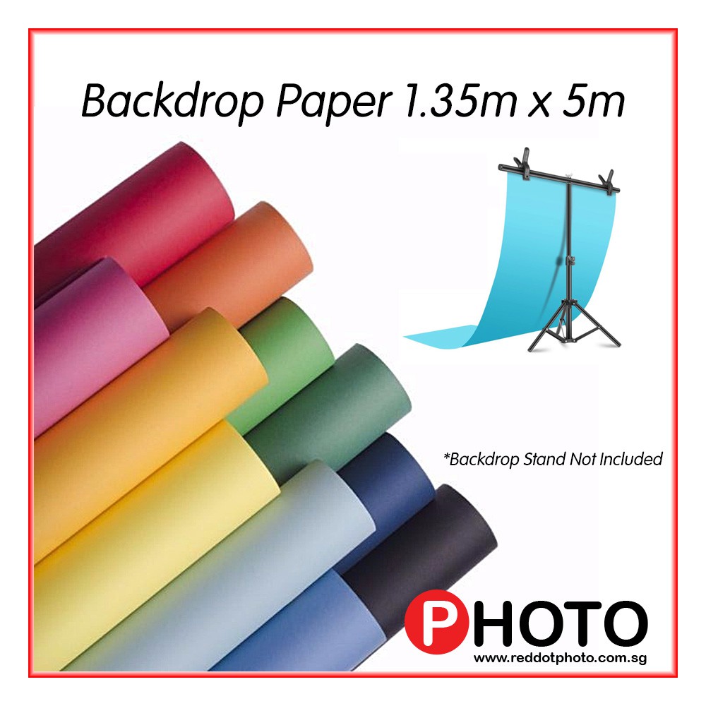 Seamless Backdrop Paper 1.35m x 5m (Similar to Savage Paper) Different ...