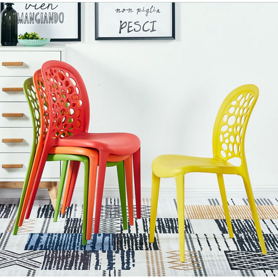 PP Chair/Plastic chair/ Stackable chair/ Café chair/ Minimalist chair ...