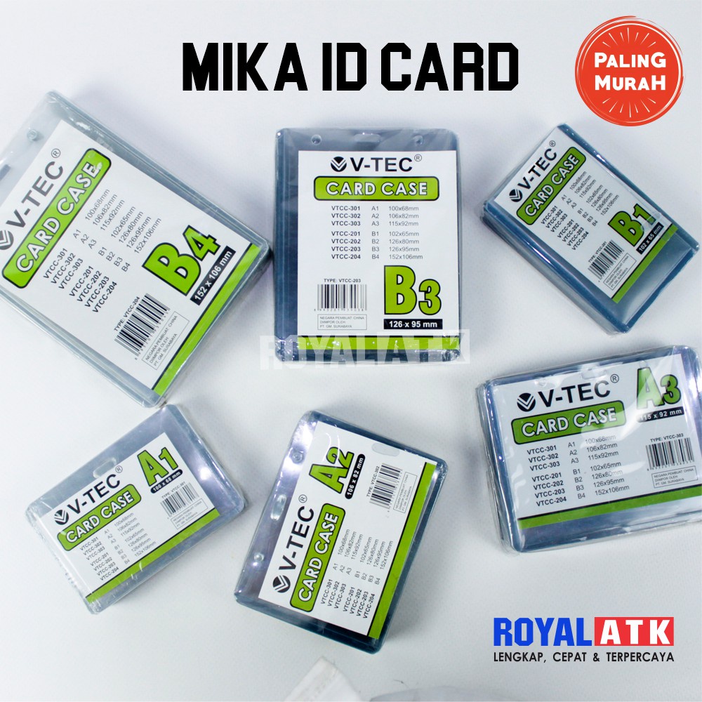 (20Pcs) Vtec Plastic Mica Id Card Seminar VTEC/Name Tag VTEC/Glue Card ...