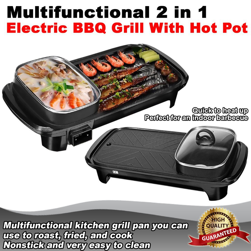 Korean BBQ & Rinse One Pot & Non-Stick Grill >>> 2-in-1 Multifunctional ...