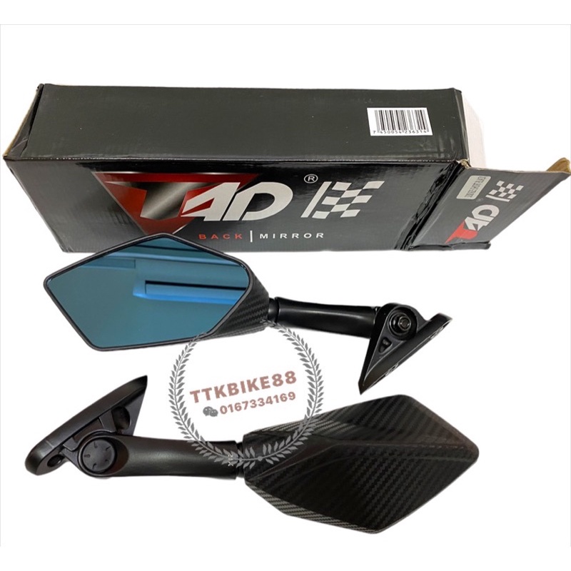 TAD SIDE MIRROR CARBON SHORT YAMAHA R15 R25 NMAX NVX155 AEROX | Shopee ...