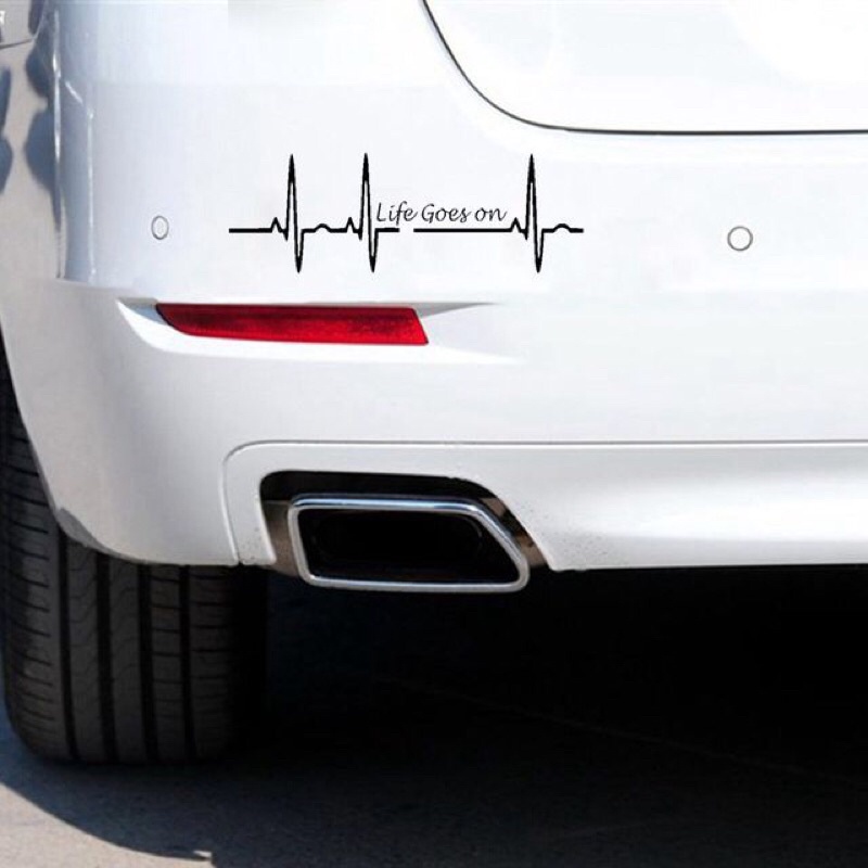 Car STICKER/HART STICK CUTTING STICKER LIFE GOES ON | Shopee Singapore