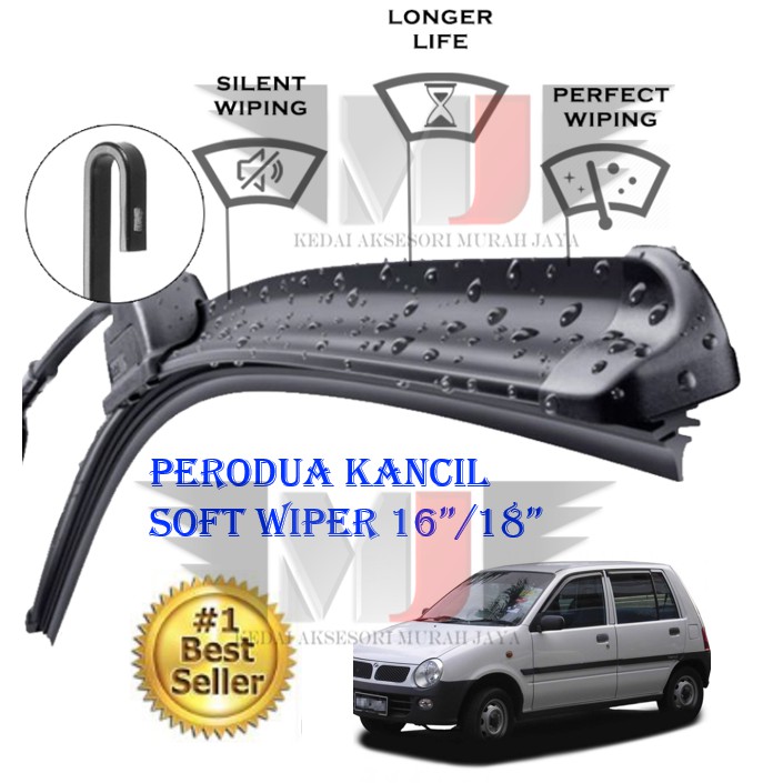 Perodua Kancil old Kancil New 100% Car Wiper Soft Rubber Wipers Blade ...
