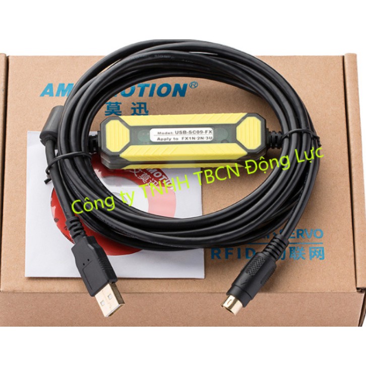 Programming cable for PLC Mitsubishi FX USB-SC09-FX - USB-SC09-FX ...