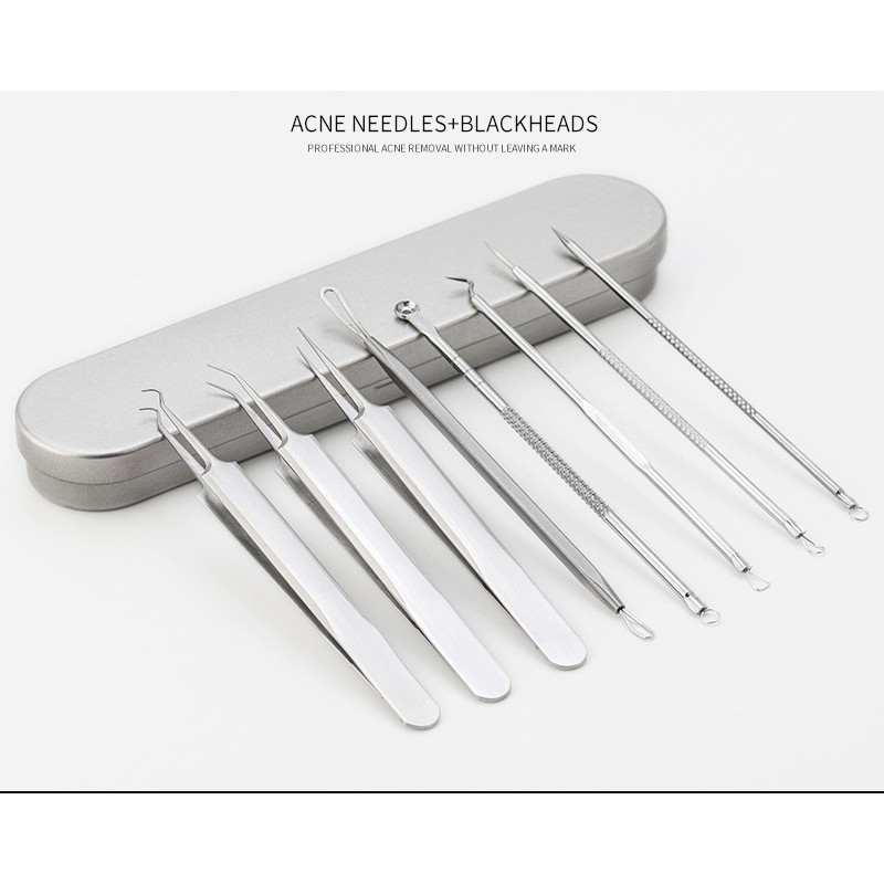 8pc Acne needle set to blackhead acne needle acne clamp cell clamp ...