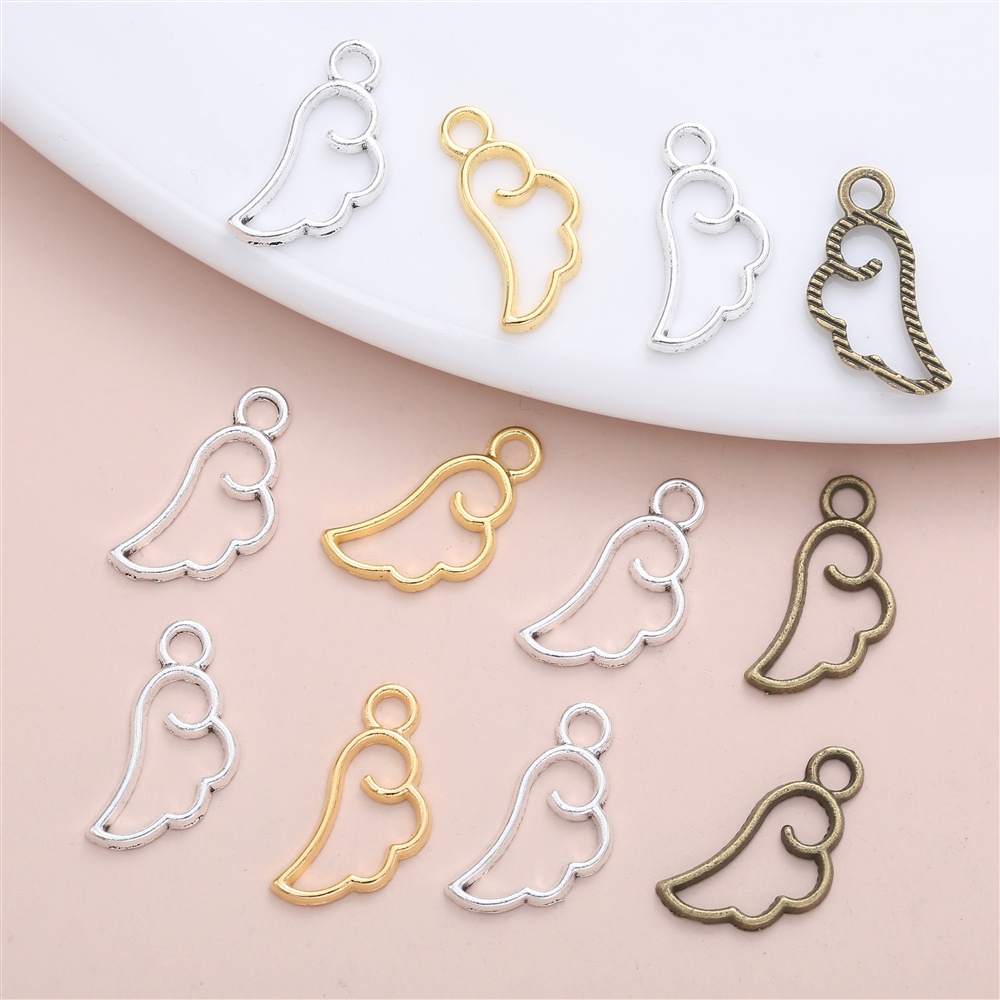 50pcs/set Delicate Lovly Hollow Wings Vintage Charm Accessories for ...