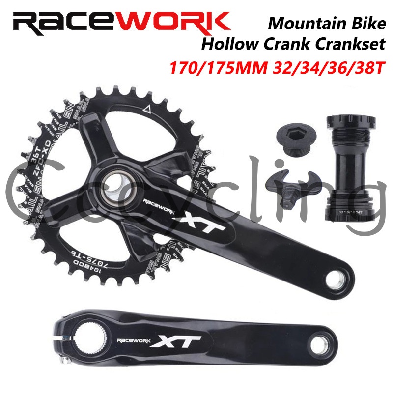 Racework Xt Crankset MTB 8/9/10/11/12 Speed 104BCD 32/34/36/38T ...