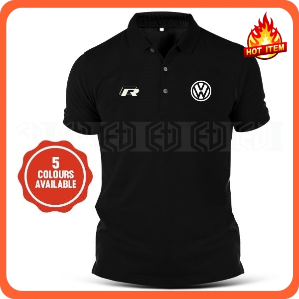 VW Golf R Volkswagen Embroidery T-shirt Shirts Cotton Racing Motorsport ...