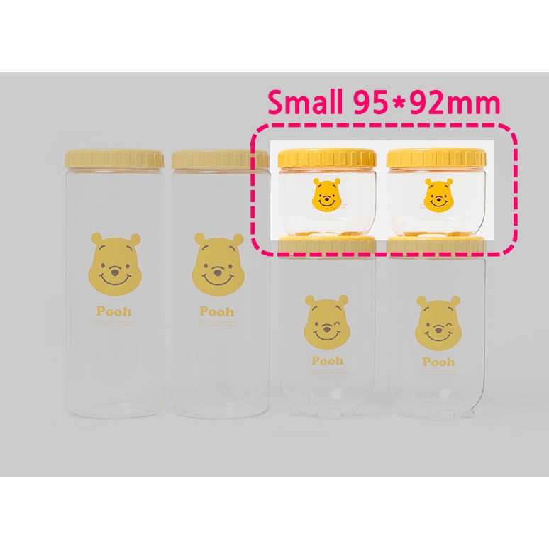 LocknLock X Disney Winnie the Pooh Interlock 6P Set Stackable Round Food Storage / Space Saving ...