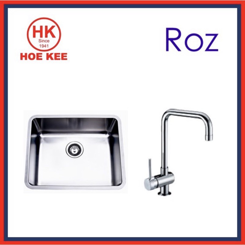 (SINK + SINK MIXER) Roz RZ5040 Stainless Steel Kitchen Sink + KrisRoz ...
