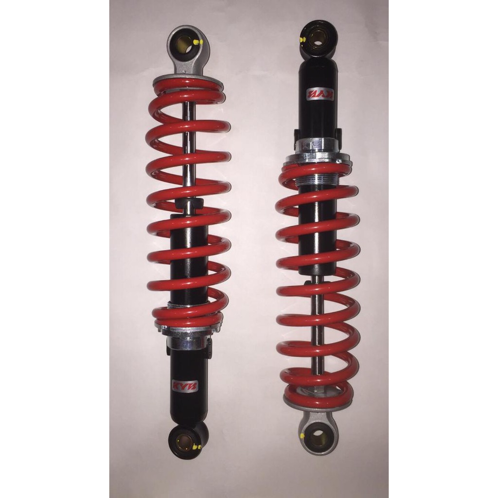 KYB (KAYABA) Rear Absorber Set (MS1033) (RED) For YAMAHA RXZ, Honda EX5 ...