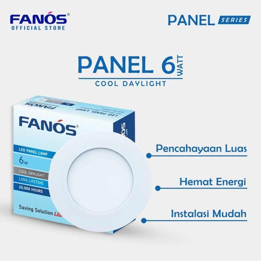 Fanos Led Panel Lights 6 Watts (cool daylight) | Shopee Singapore