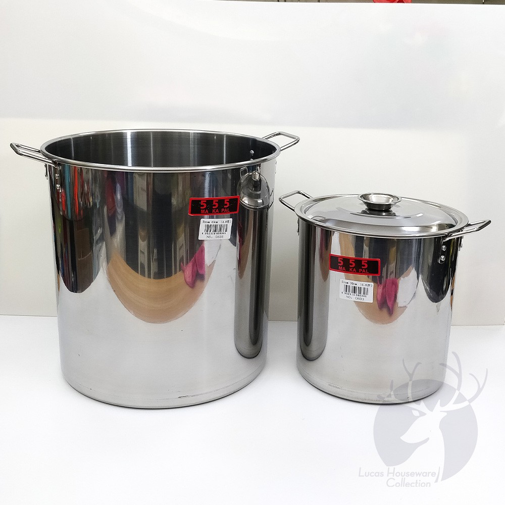 DEEP STAINLESS SOUP BUCKET BEST QUALITY STAINLESS DRUM KITCHENWARE ...