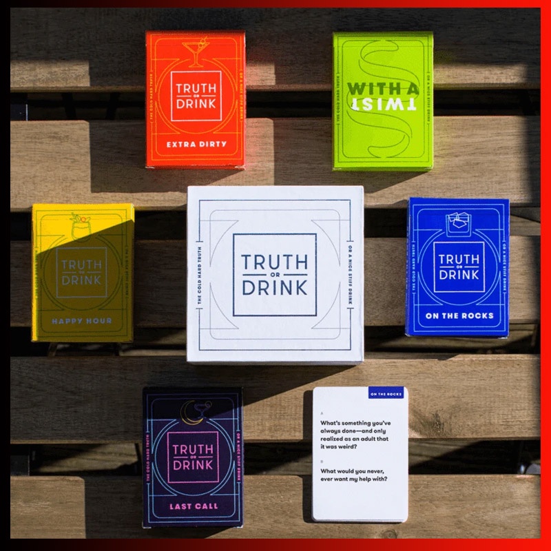 Board Game Truth or Drink - Fun Drinking Card Game Party Game | Shopee ...