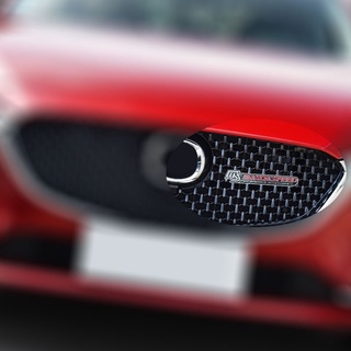 Car Decor 3D Metal MS MazdaSpeed Logo Front Hood Grill Emblem Grille ...