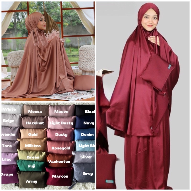 [SG SELLER] ★Mishkah Apparels★ Portable Travelling Telekung A.rmani ...