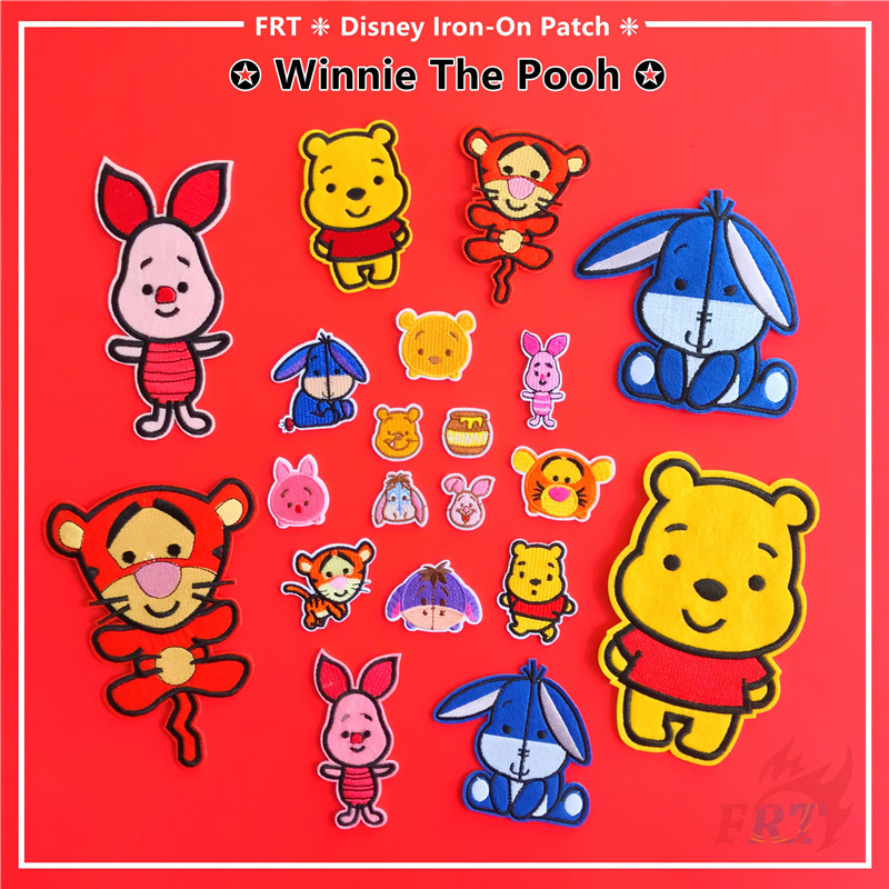 ☸ Pooh Bear / Piglet / Tigger / Eeyore - Winnie The Pooh Cartoon Iron ...