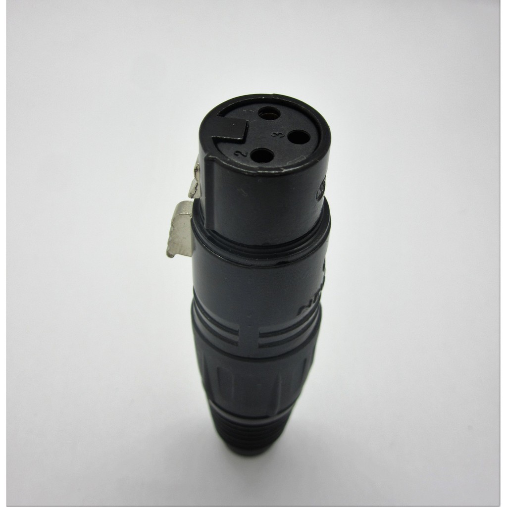 2 pcs Neutrik 3-pin Female XLR Microphone Connector Cannon Jack Adapter ...