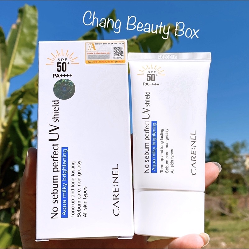 Carenel No sebum Perfect UV Shield SPF50+ Sunscreen (New 2020) | Shopee Singapore
