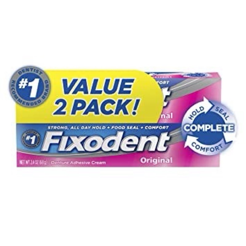 Fixodent FAKE TOOTH HAM ADHESIVE 68G USA (New Model) | Shopee Singapore