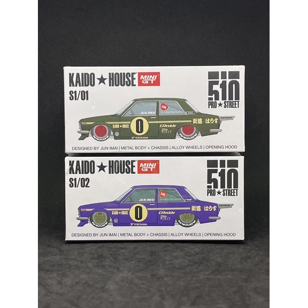 Lot 2pcs Mini GT x Kaido House Datsun 510 Pro Street (Designed by Jun ...