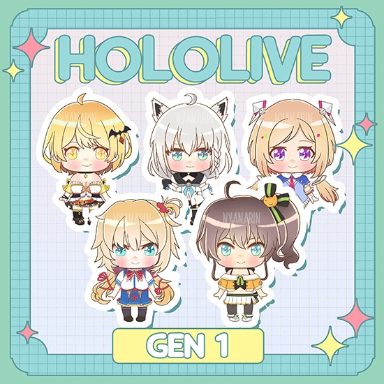 HOLOLIVE Ver. 2 Stickers GEN 1 | Shopee Singapore