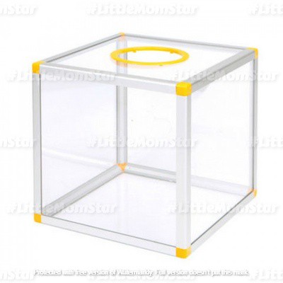 (Ready Stock) Compact Acrylic Lucky Draw Box ★ Portable Lucky draw box ...