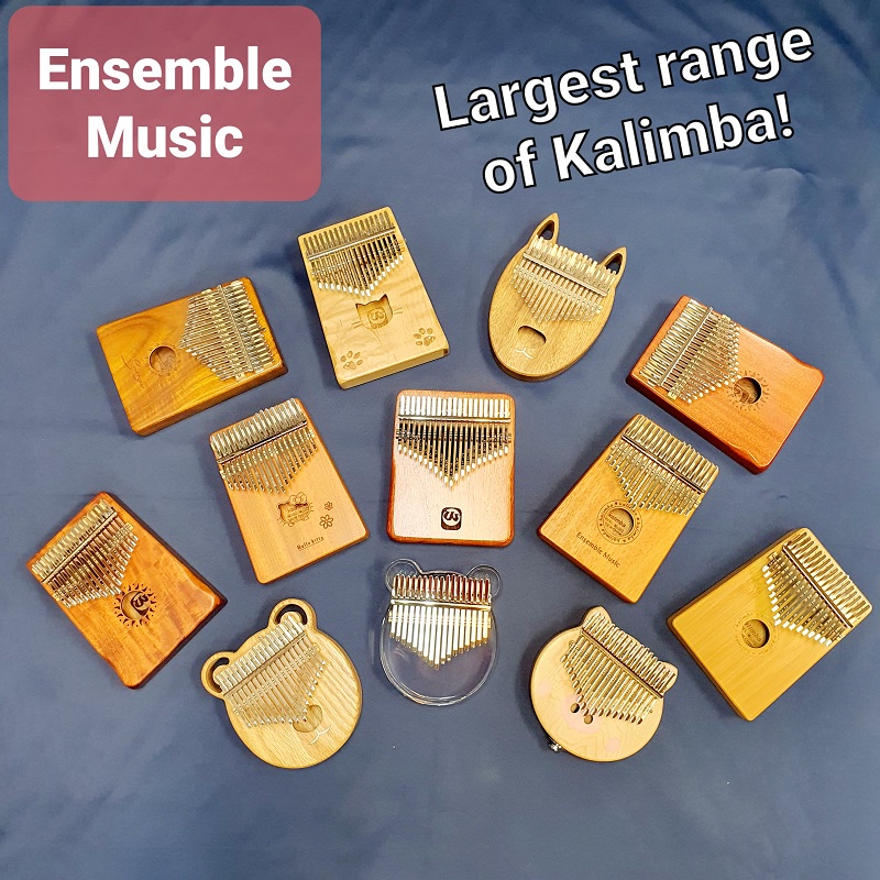 17 Keys Basic Kalimba (Mahogany, Bamboo, Solid Mahogany choices ...