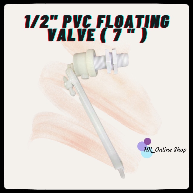 PVC Floating Valve / PVC Cistern Float Ball Valve Size 1/2" ( Length 7 ...