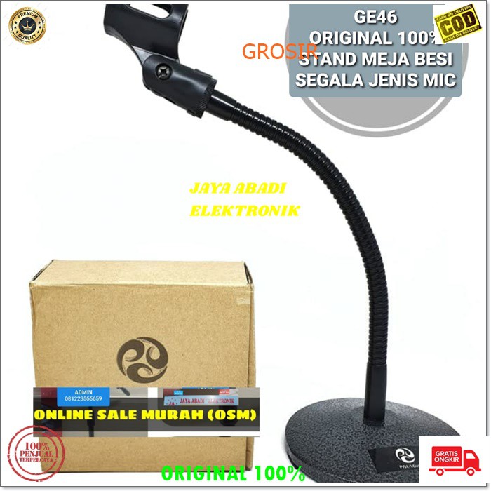 G46 ORIGINAL FULL IRON TABLE MIC STAND TABLE MIC HOLDER MICROPHONE ...