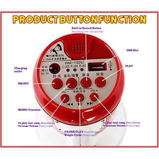 Portable Loud Speaker Loud Hailer | Shopee Singapore