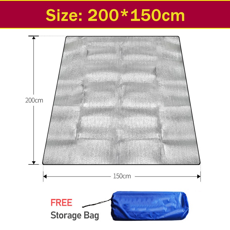 Waterproof Ground Mat Camping Double Sided Aluminium Foil Tikar Outdoor ...