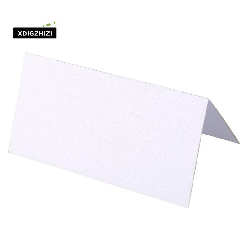 100 Blank Table Name Place Cards, Many Colours - White, Party, Wedding ...